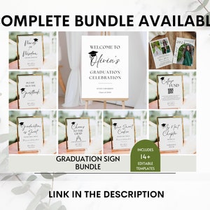 Graduation Cookie Candy Bar Sign Template, Grad Party Dessert Table ...