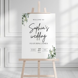 Brides Wedding Welcome Sign Featuring the Groom, Welcome to the Brides ...