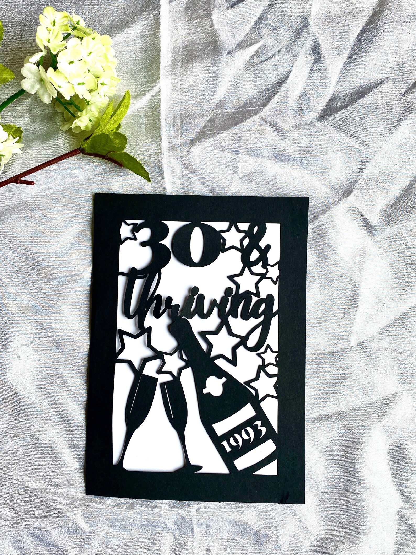 30 and Thriving Birthday Card Template Happy 30th Birthday - Etsy