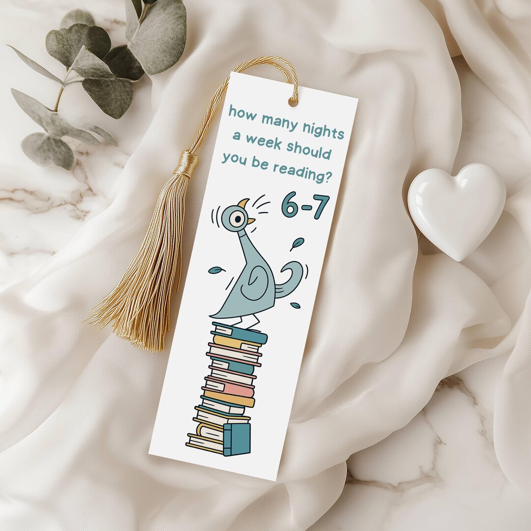 How Many Nights A Week Should You Be Reading 6-7 Printable Bookmark, 6 ...