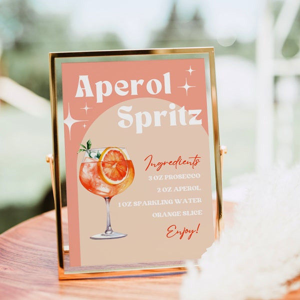 Spritz Menu Template - Etsy