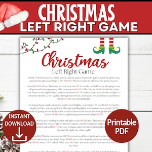 Left Right Christmas Game, Fun Christmas Party Pass the Present Game ...