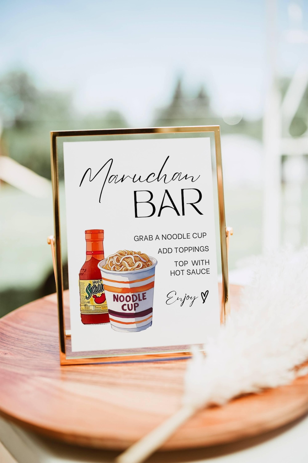 Ramen Noodle Bar Sign, Noodle Cup Bar Sign Print, Instant Noodles & Hot ...