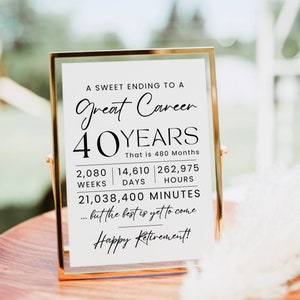 Retirement Party Sign Bundle Template, Retirement Table Signs ...