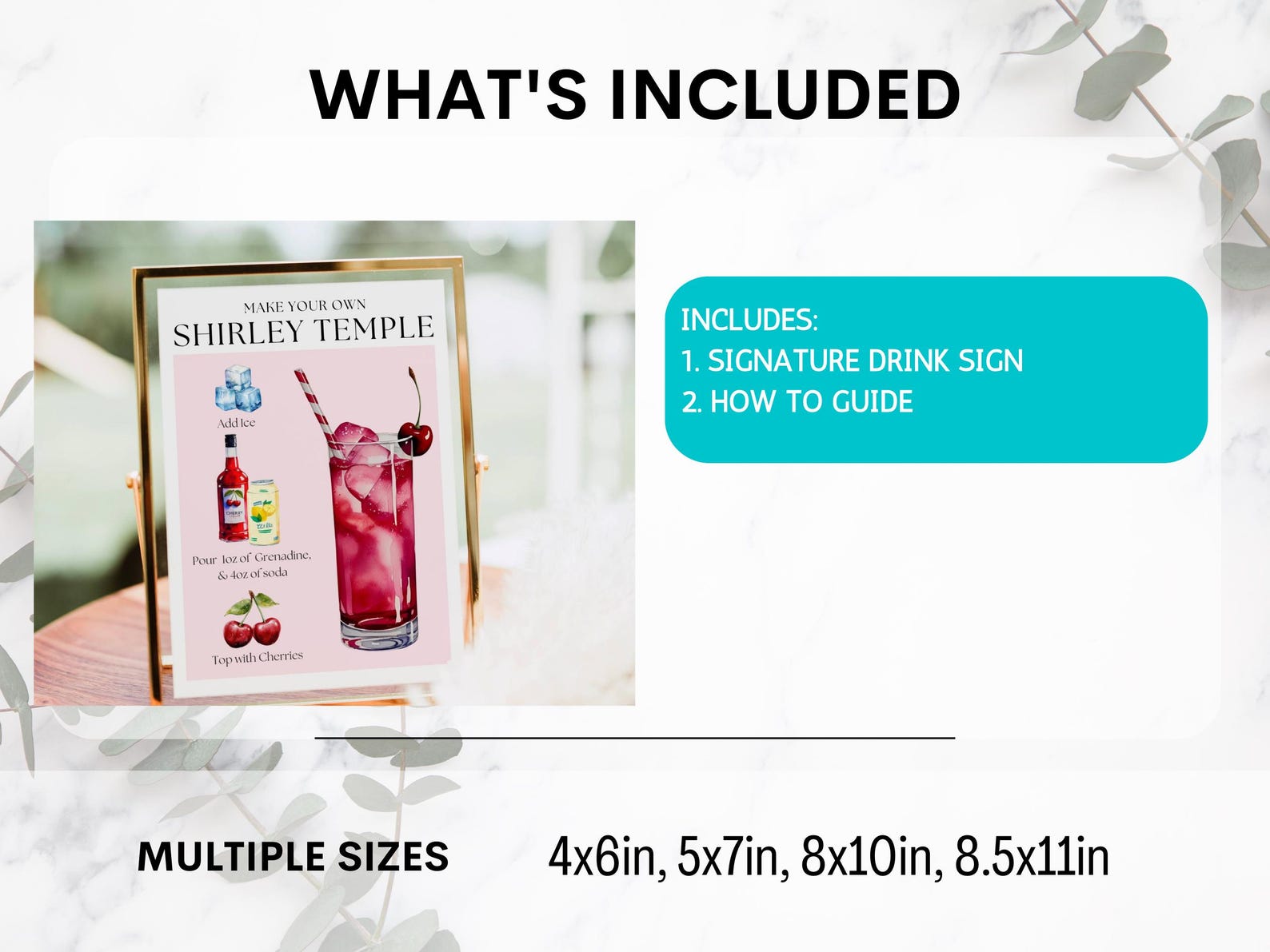 Shirley Temple Bar Sign, Shirley Temple Cherry Mocktail Signature Drink ...