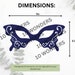 Butterfly Masquerade Mask, Mardi Gras Mask SVG File Cutout for Cricut ...
