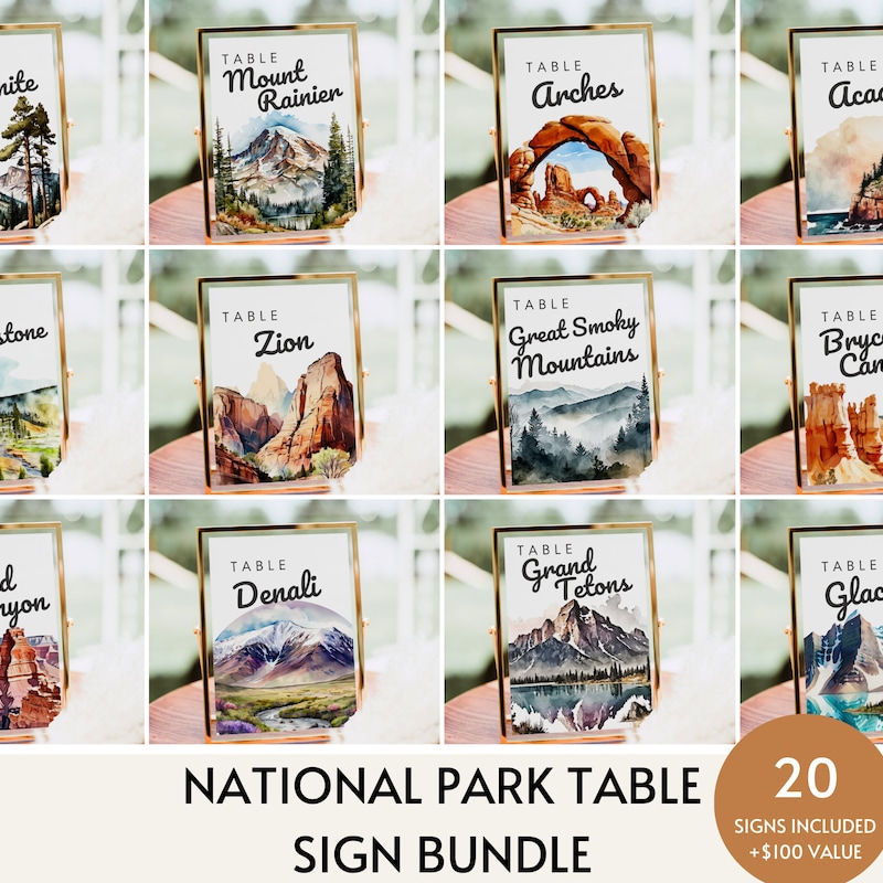 Mountain Table Numbers - Etsy