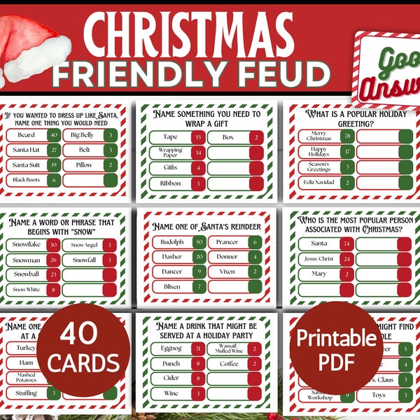 Christmas Family Feud - Etsy