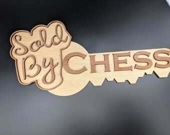 Wooden Sold Key - Etsy