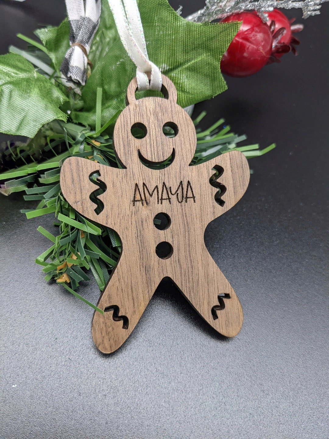 Personalized Gingerbread Ornaments | Gingerbread Cookie Decoration ...