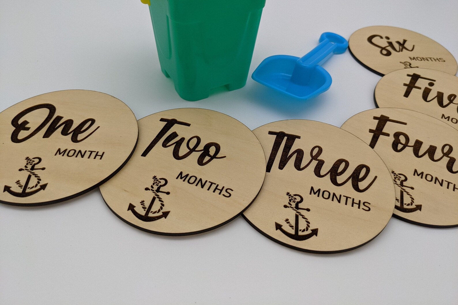 Baby Milestone Cards | Wooden Milestone Discs | Newborn Photography ...