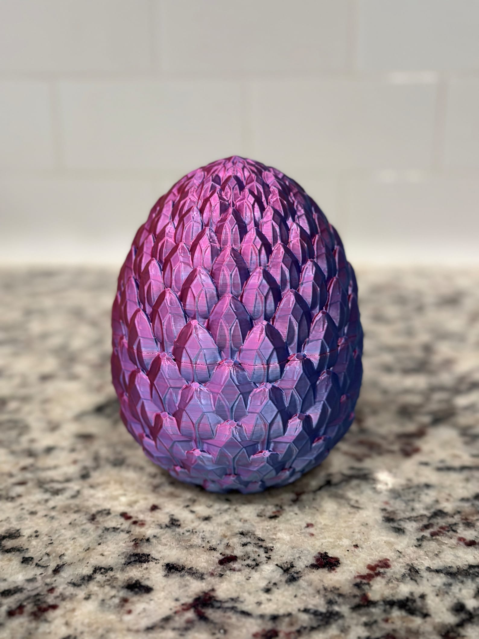 3D Printed Crystal Dragon Egg With Crystal Dragon Mystery Dragon Egg ...