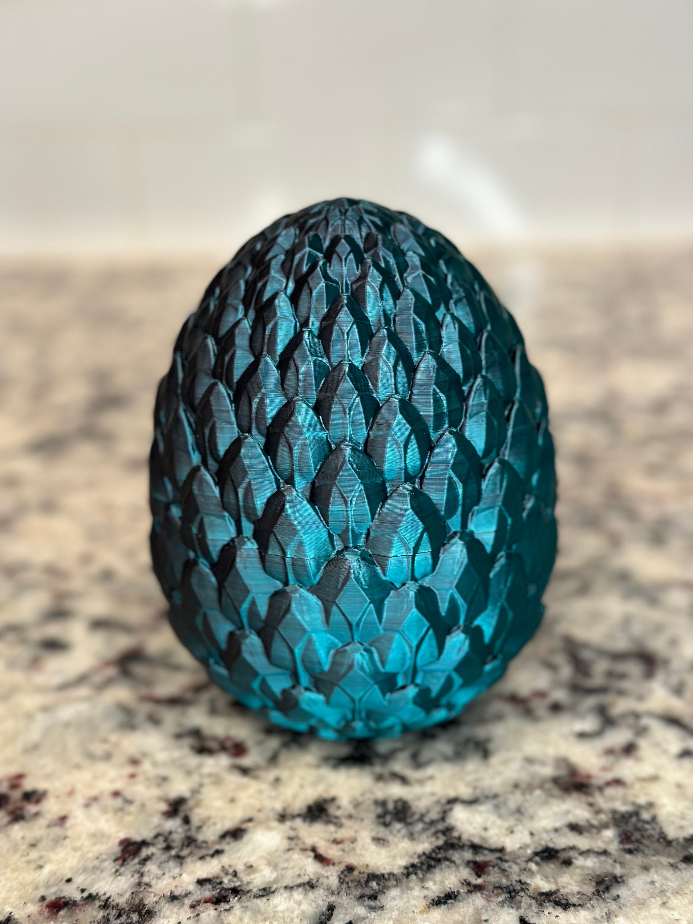 3D Printed Crystal Dragon Egg With Crystal Dragon Mystery Dragon Egg ...