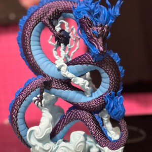 Azure Cloud Wyrm | Chinese Dragon | Bookend | Paperweight - Etsy