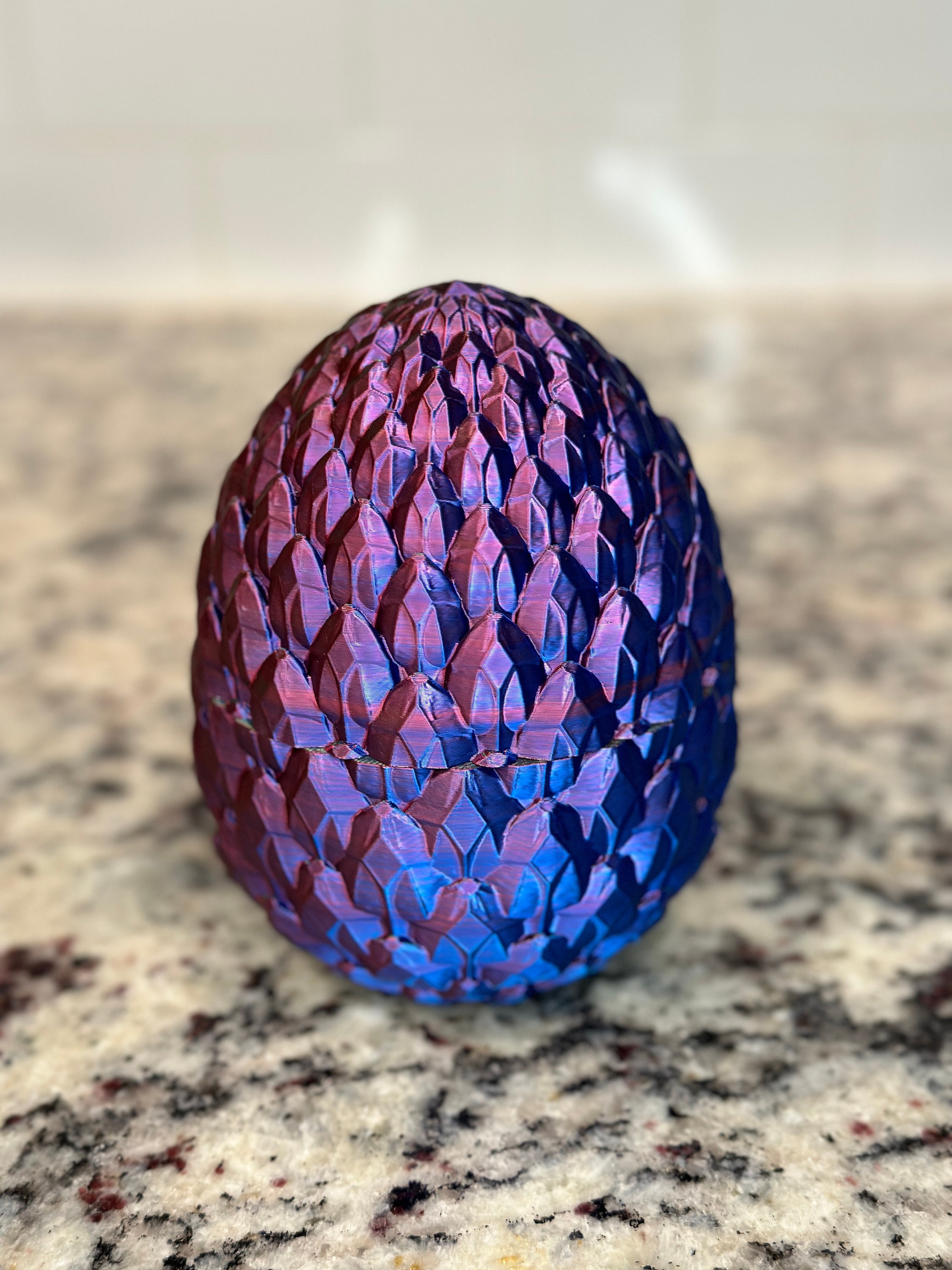 3D Printed Crystal Dragon Egg With Crystal Dragon Mystery Dragon Egg ...