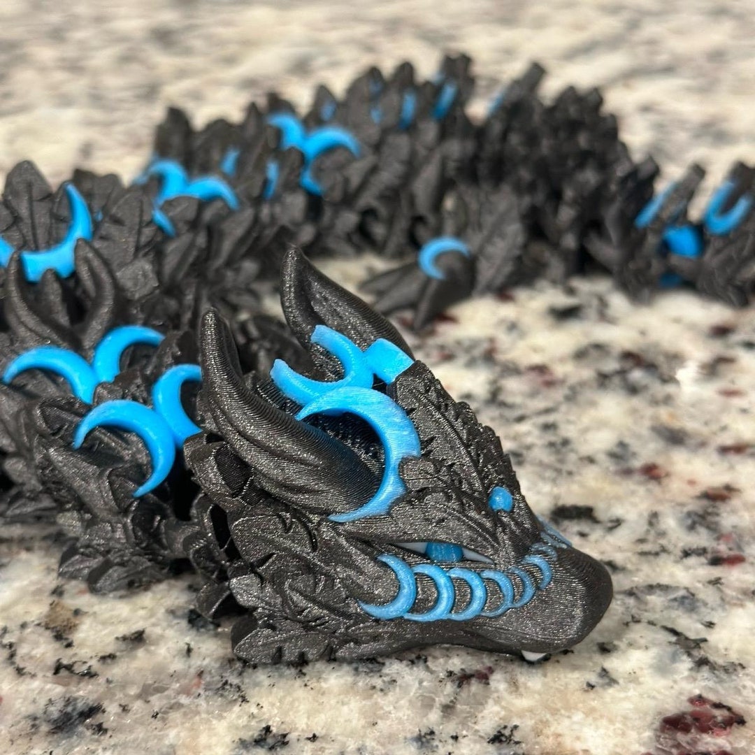 Lunar Dragon | Eclipse Dragon | Glow in the Dark Dragon | Cinderwing3d ...