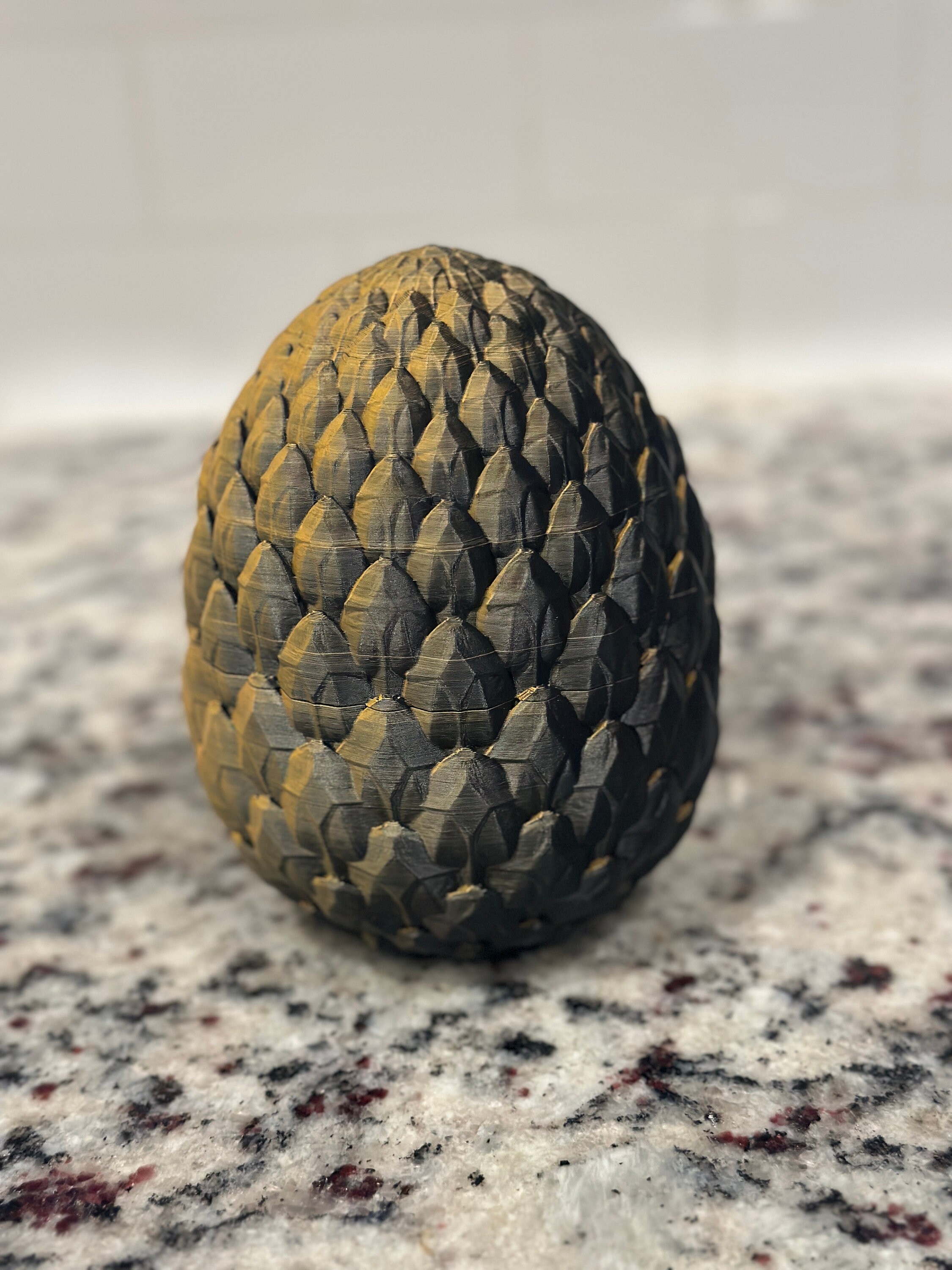 3D Printed Crystal Dragon Egg With Crystal Dragon Mystery Dragon Egg ...