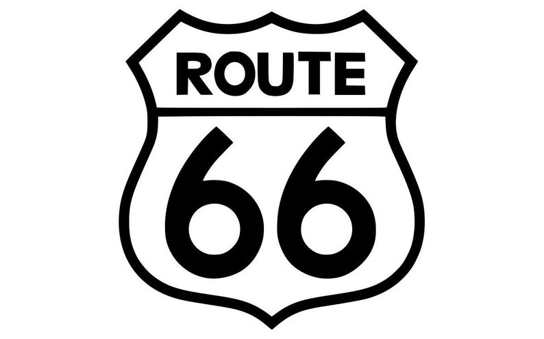 Route 66 Vinyl Die Cut Decal - Outline (various Sizes) - Etsy