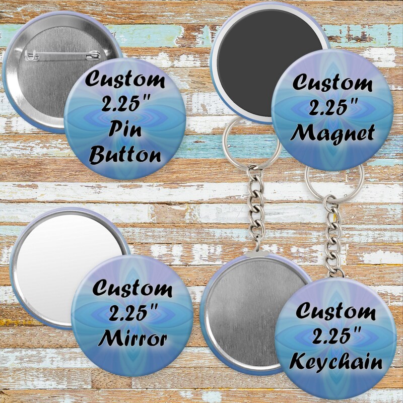 Metal Mirror Buttons - Etsy