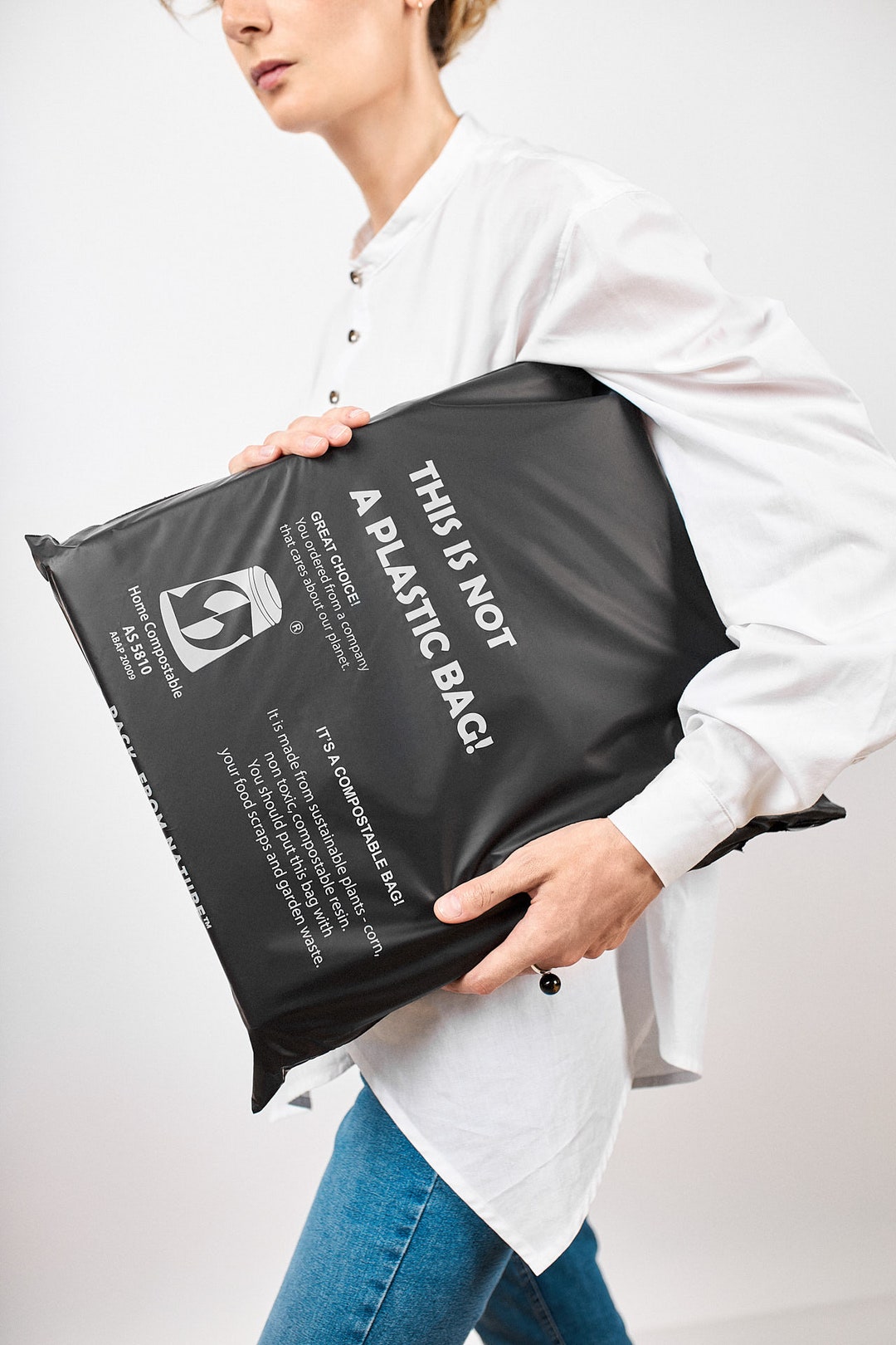 Eco Friendly Compostable Mailer, 50 Units Pack, Size 550 Mm X 550 Mm ...