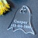Ghost Cat Tag, Ghost Cat Tag Custom, Halloween Cat Tag, Cat Id Tag ...