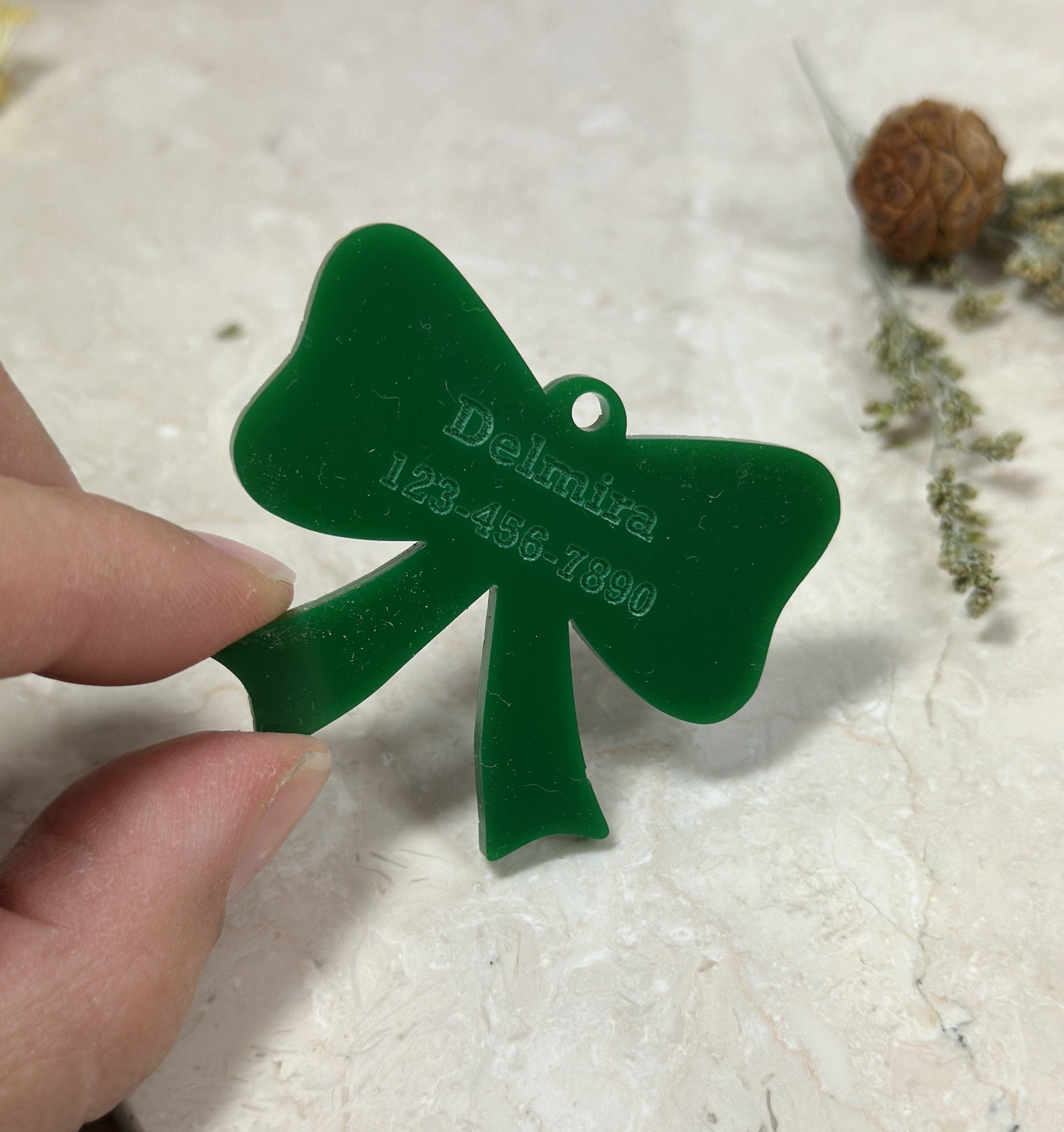 Dog Ribbon Name Tags Holiday Dog Tag Ribbon Name Tags Dog - Etsy