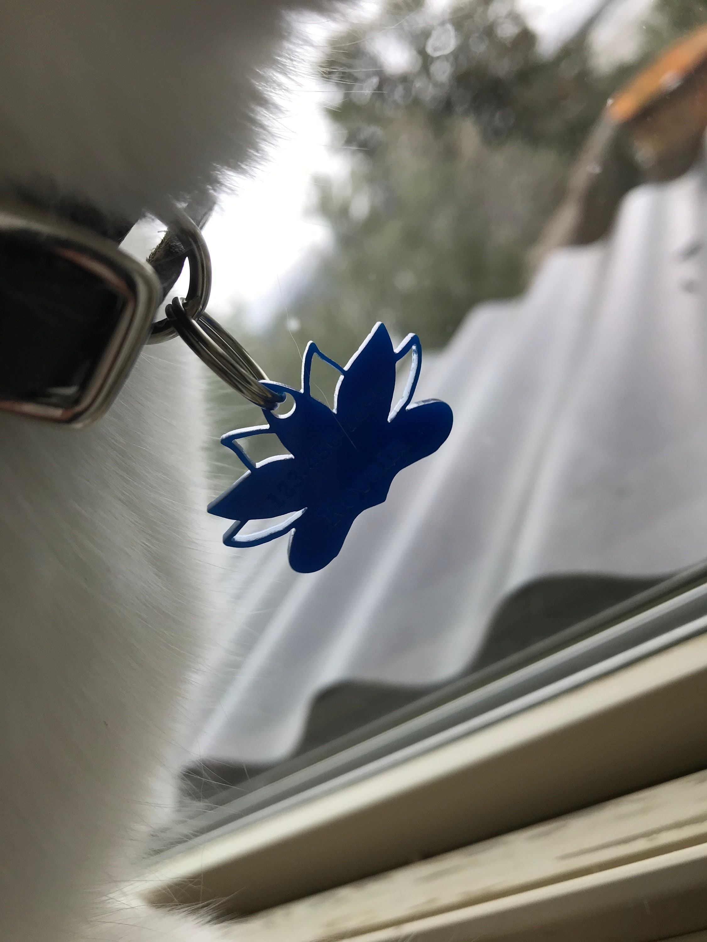 Lotus Flower Pet Tag, Cat Id Tag, Cat Collar Tag, Kitten Tag, Flower ...