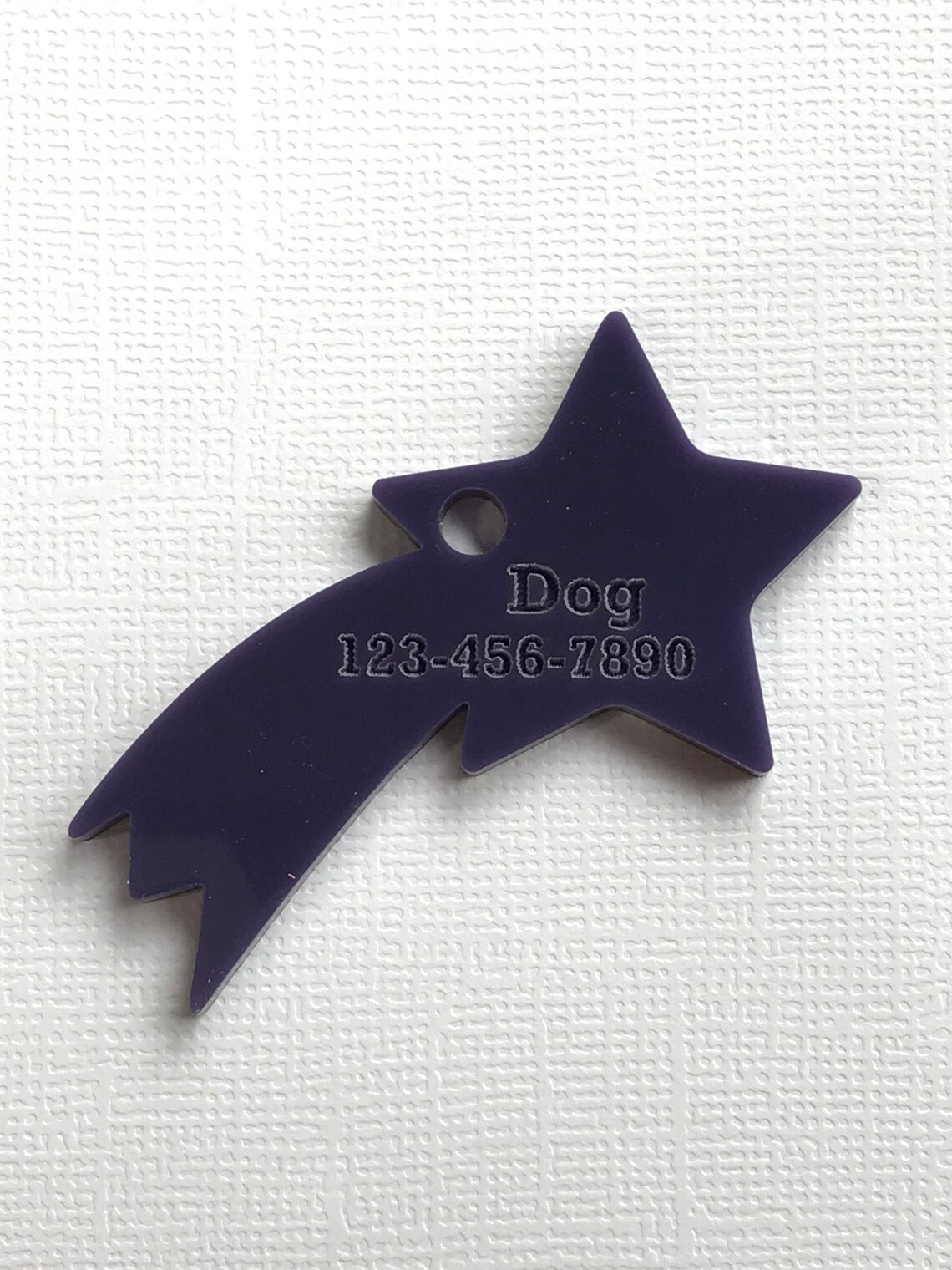 Across Shooting Star Dog Tag Dog Id Tag Dog Name Tag Dog - Etsy