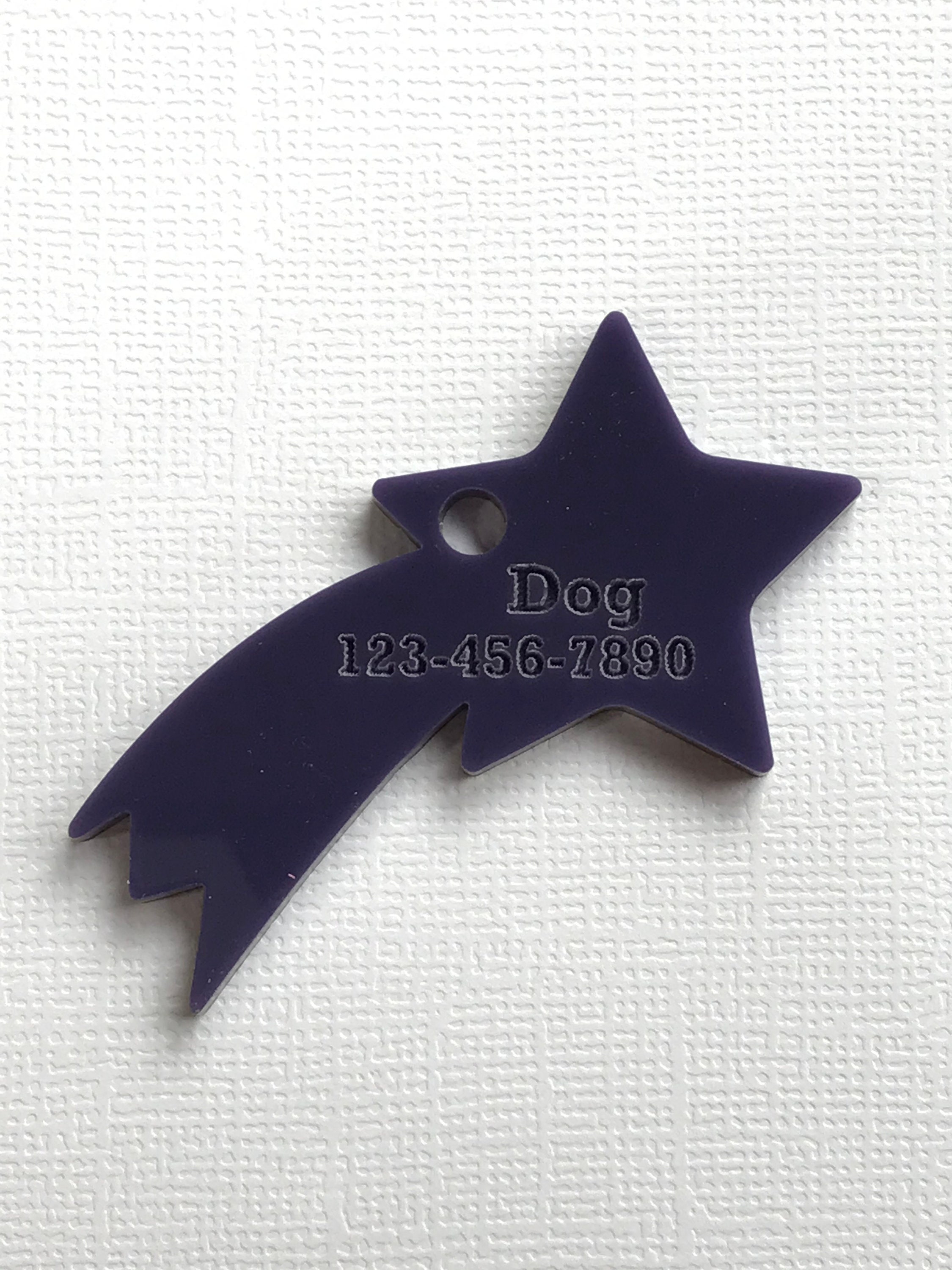Across Shooting Star Dog Tag Dog Id Tag Dog Name Tag Dog - Etsy