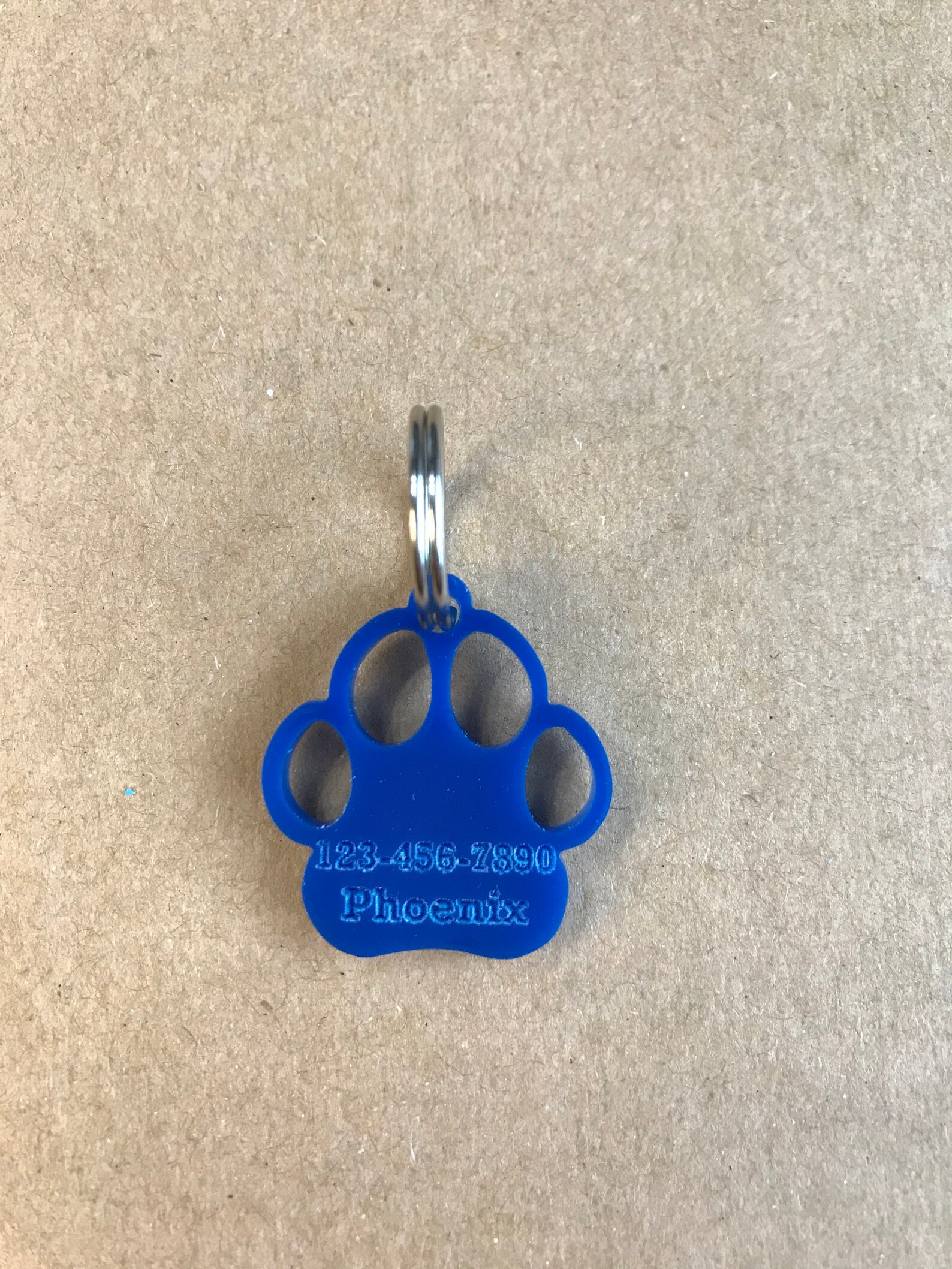 Paw Print Tag Cat Id Tag Pet Tags Cat Collar Tag Pet Gift - Etsy