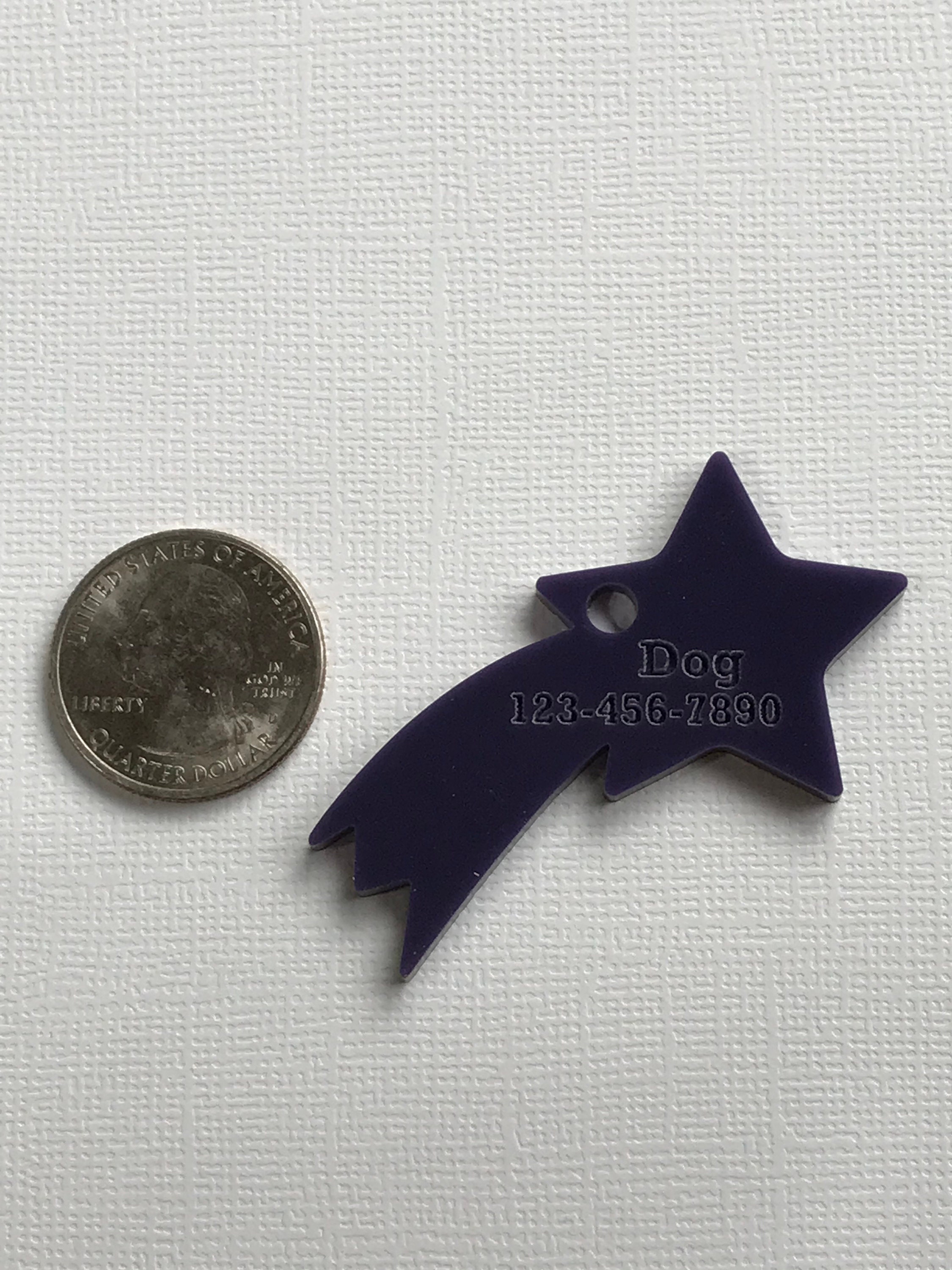 Across Shooting Star Dog Tag Dog Id Tag Dog Name Tag Dog - Etsy