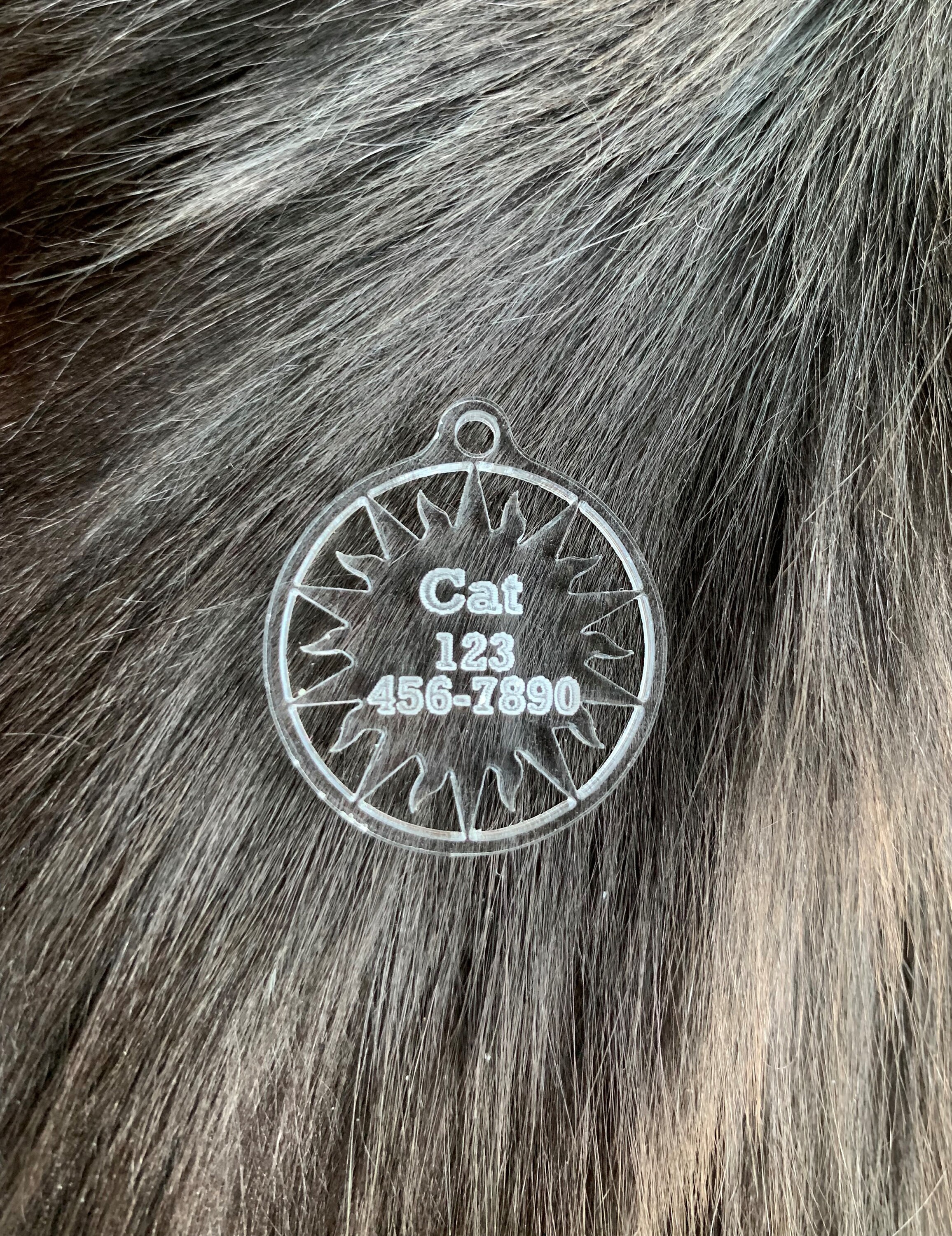 Sun Cat Tag, Cat Name Tag, Cute Pet Id Tag, Pet Tags, Cat Collar Tag ...