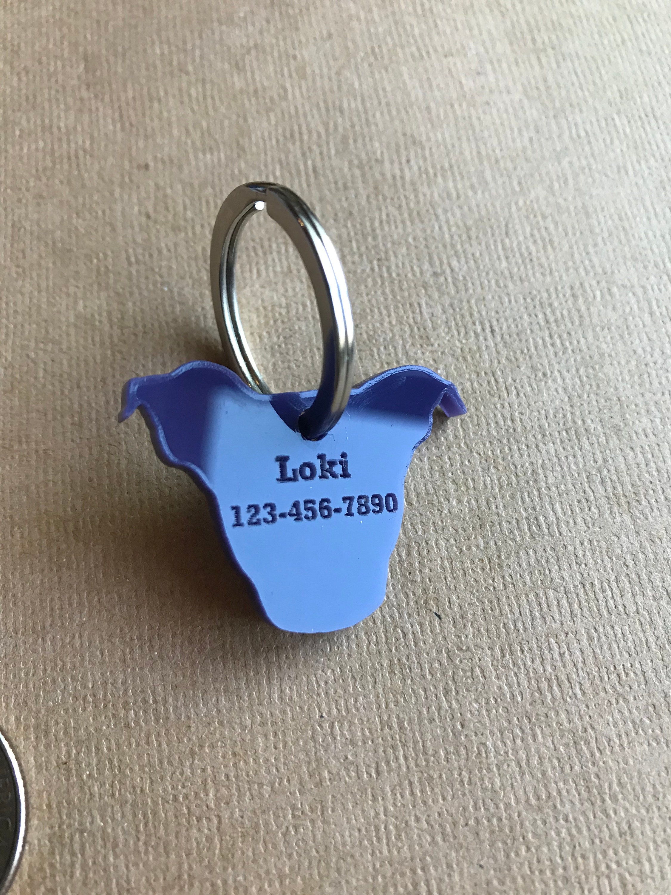 Dog Head Dog Id Tag Pet Tag Cute Dog Tag Dog Name Tag Dog - Etsy