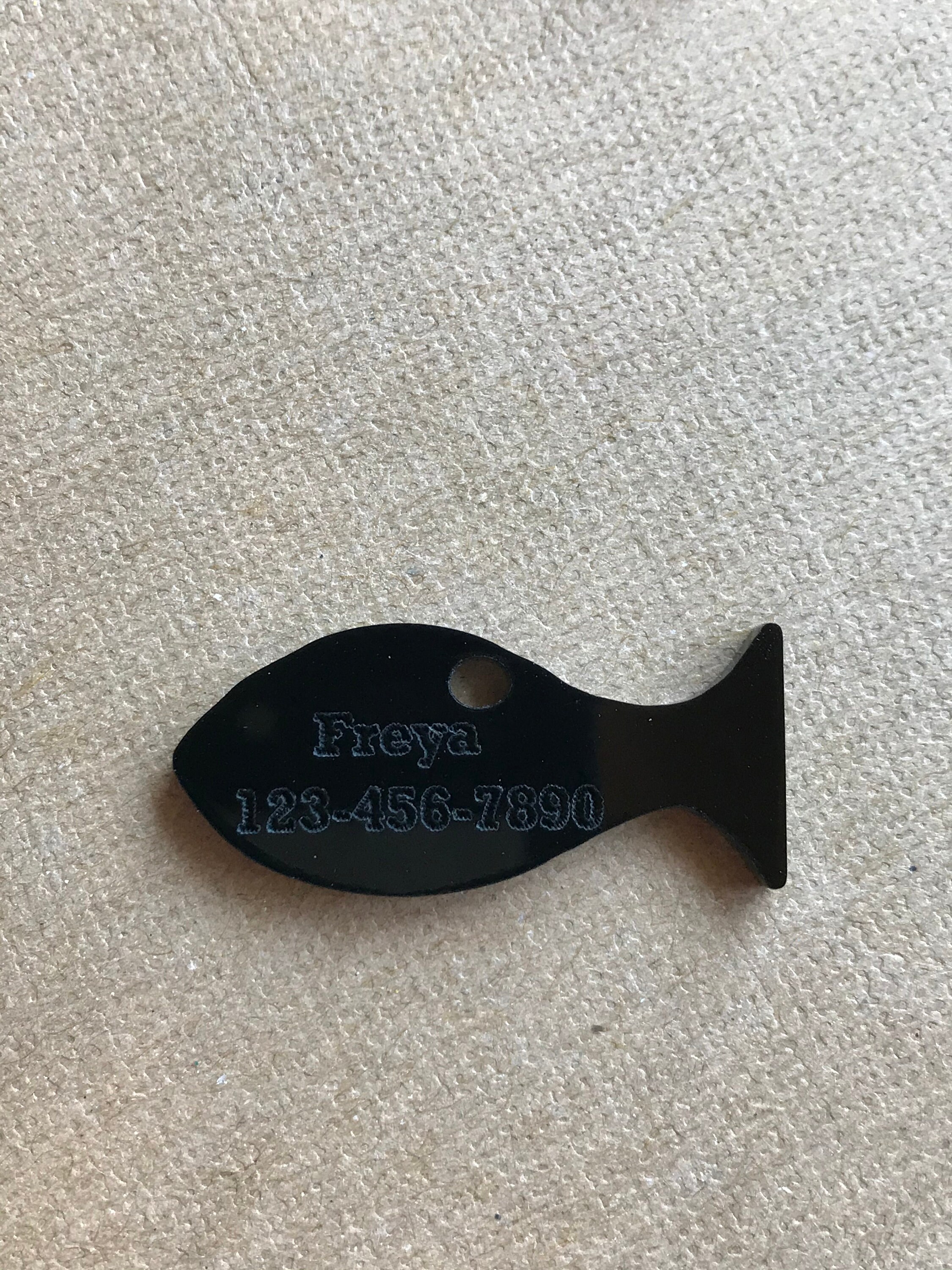 Fish Cat Tag Cat Name Tag Cute Pet Id Tag Pet Tags Cat - Etsy UK