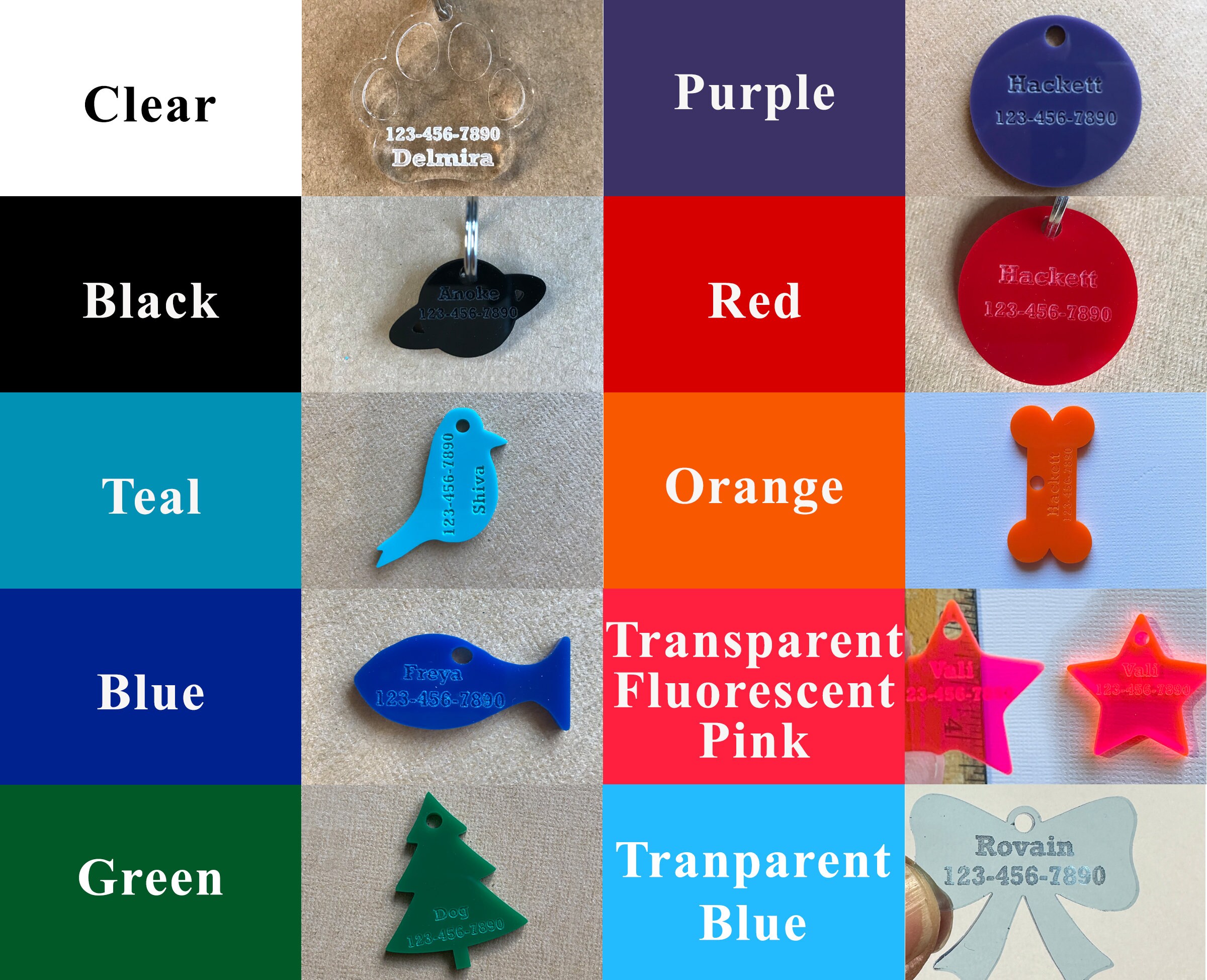 Dog Ribbon Name Tags Holiday Dog Tag Ribbon Name Tags Dog - Etsy
