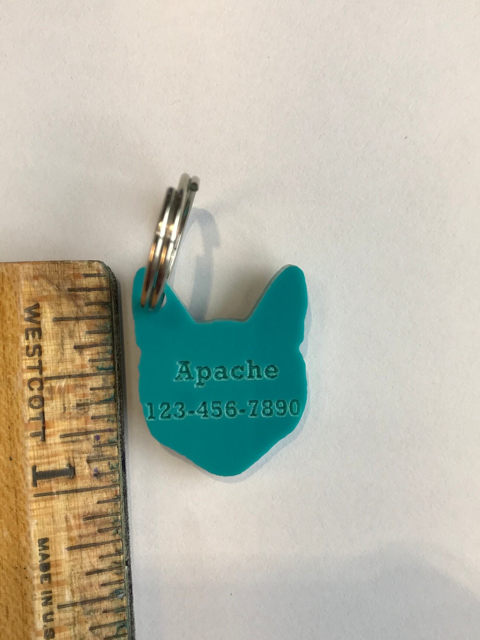 Cat Head Cat ID Tag, Pet Tags, Cat Collar Tag, Cat Name Tag, Cute Pet ...