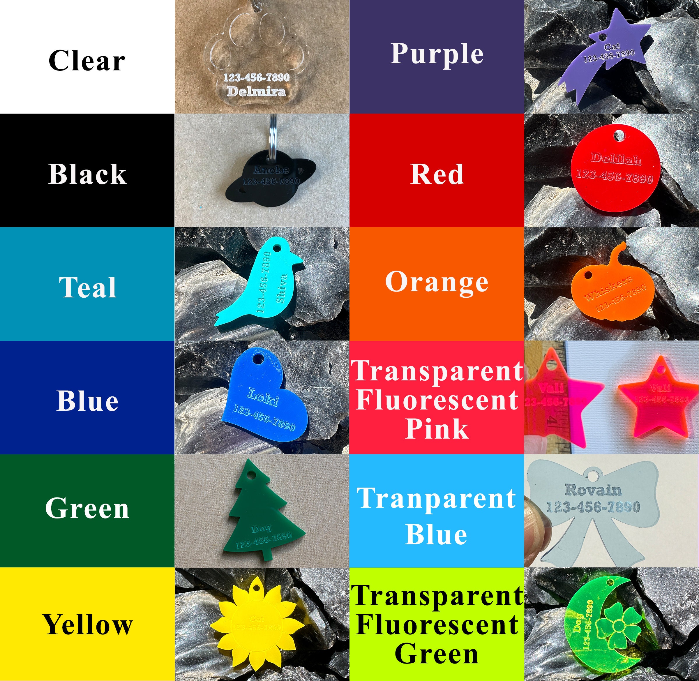 Witches Broom and Hat Dog ID Tag, Custom Spooky Tag for Dogs and ...