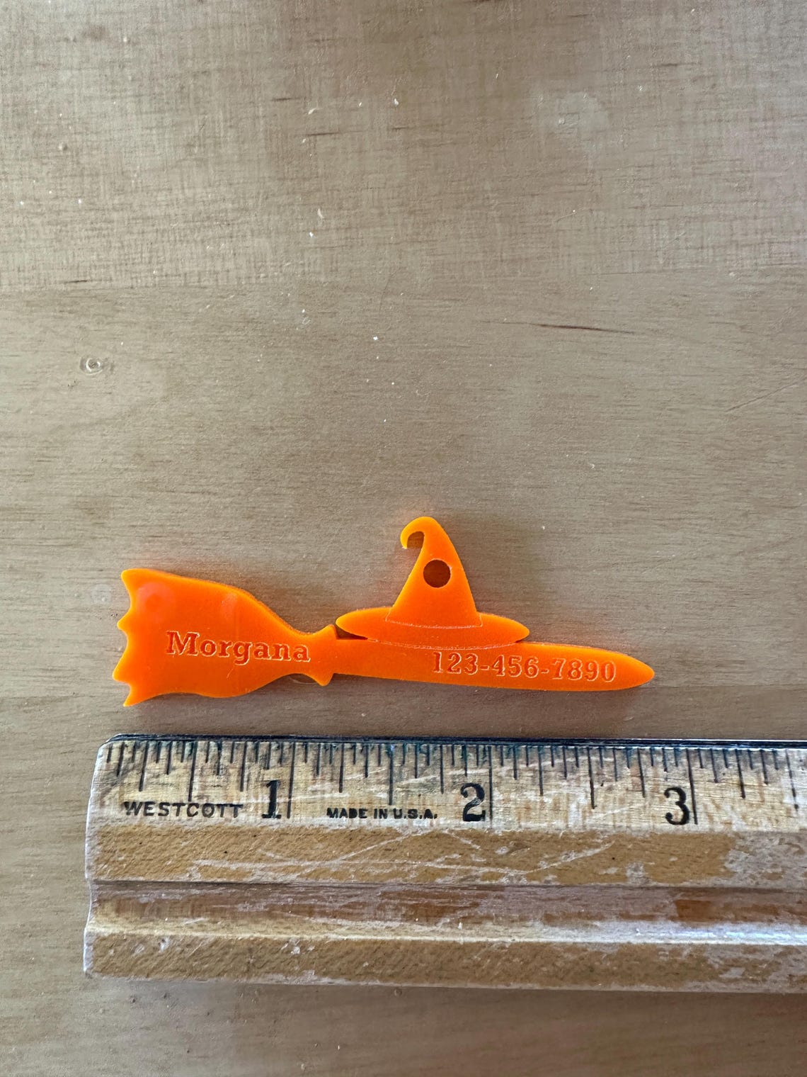 Witches Broom and Hat Dog ID Tag, Custom Spooky Tag for Dogs and ...