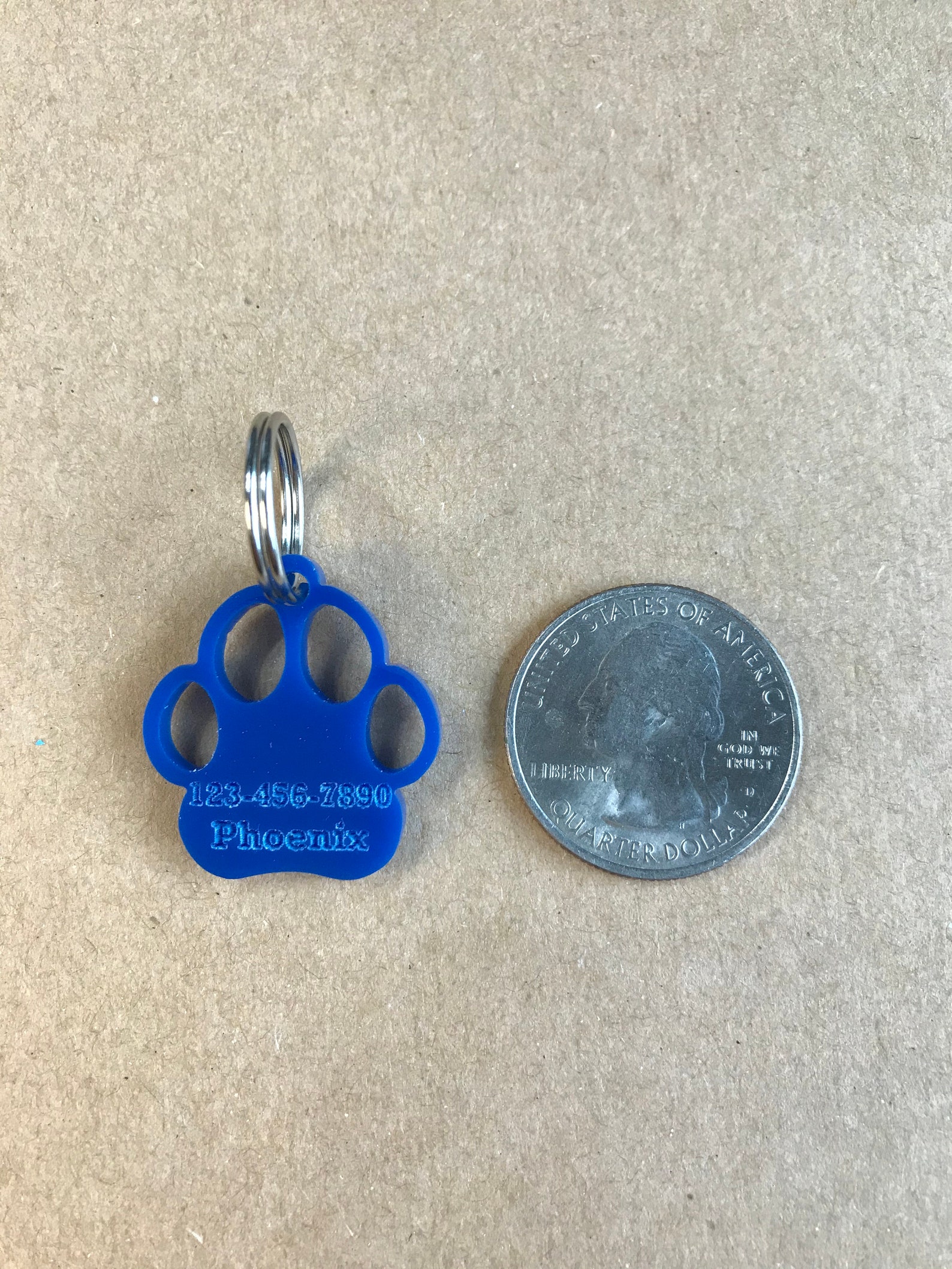 Paw Print Tag Cat Id Tag Pet Tags Cat Collar Tag Pet Gift - Etsy