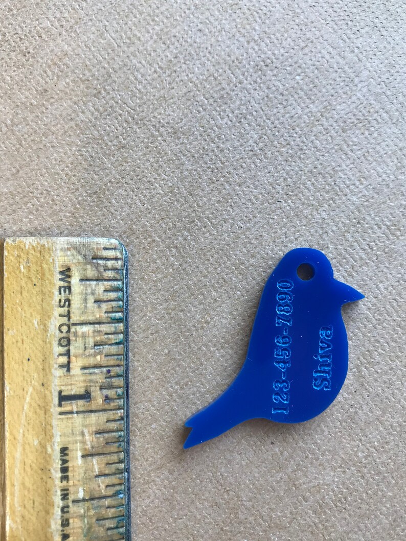 Bird Cat Tag, Custom Cat Tag, Cat Name Tag, Cute Cat Tag, Unique Pet ...