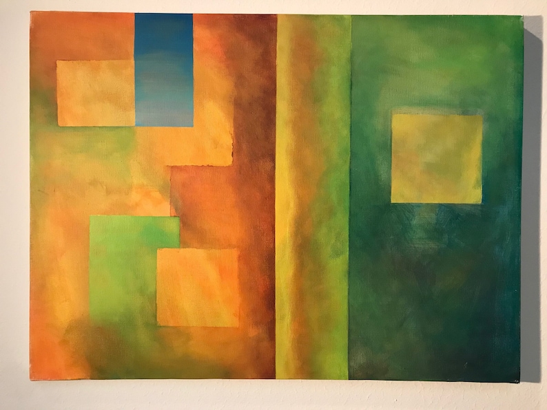 Composition No.8 Sublime Contemporary Wall Art Colorful - Etsy