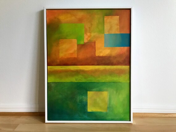 Composition No.8 Sublime Contemporary Wall Art Colorful | Etsy