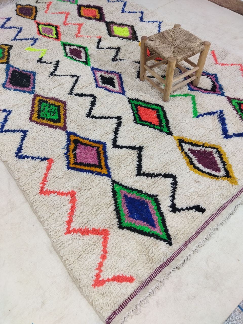 Colorful Rug, Minimal Rug, Abstract Rug ,living Room Rug, Hand Drawn ...