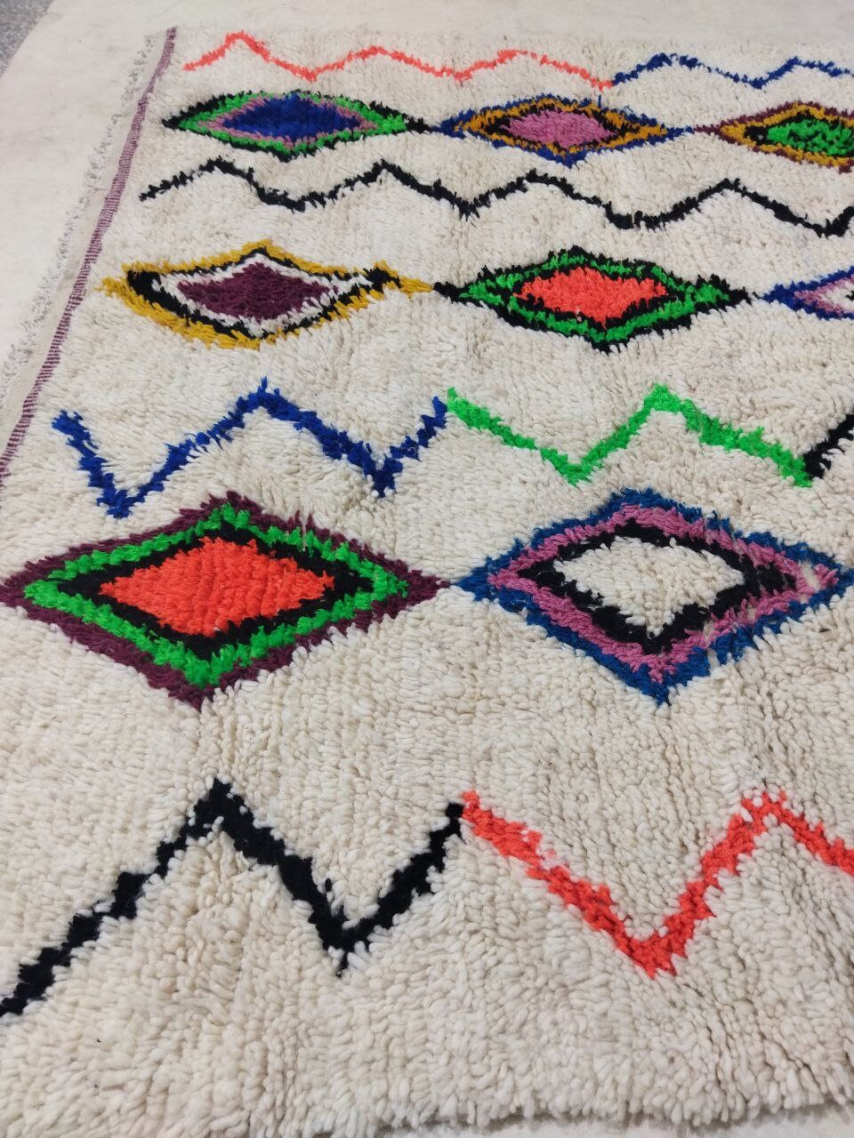 Colorful Rug Minimal Rug Abstract Rug living Room Rug Hand - Etsy