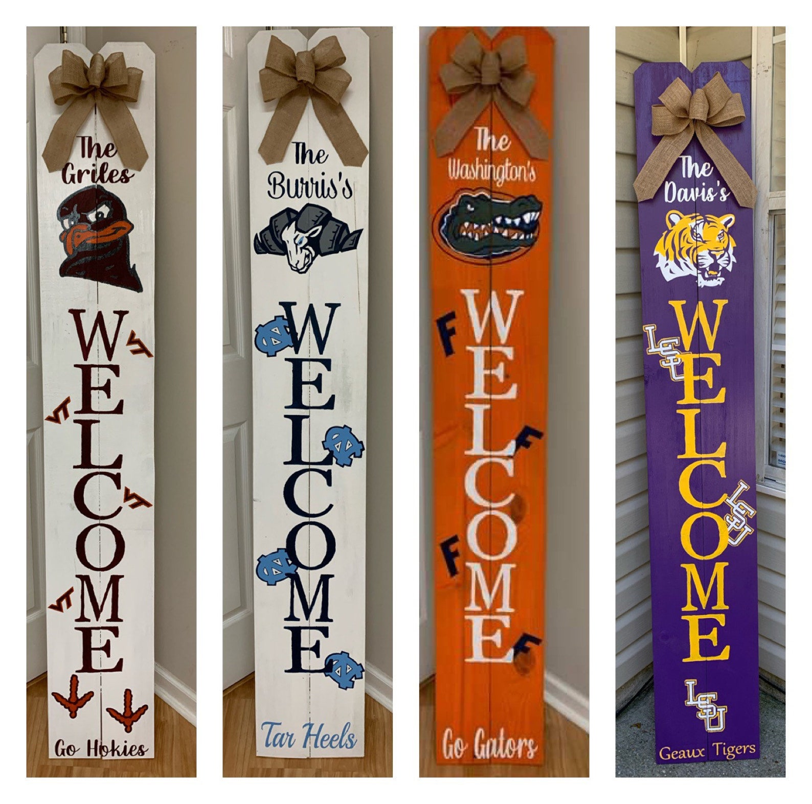 Collegiate Welcome Signs - Etsy
