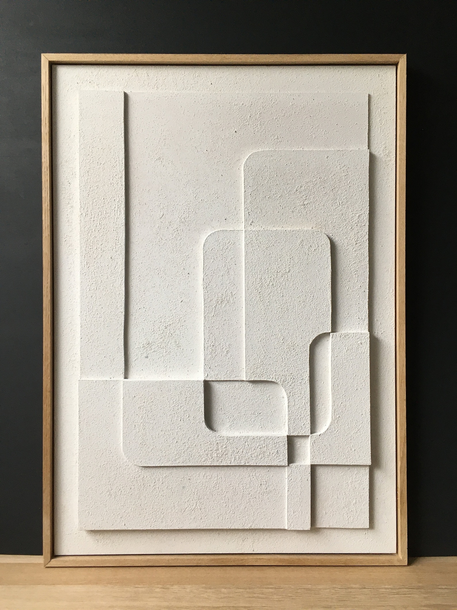 Reliëf kunst aan de muur minimalisme wand decor moderne - Etsy Nederland