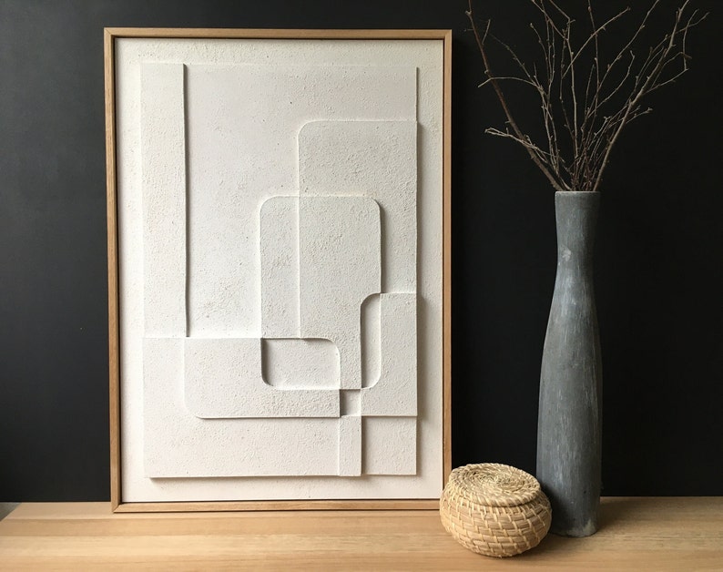 Relief Wall Art, Wall Decor Minimalism, Modern Wall Art - Etsy