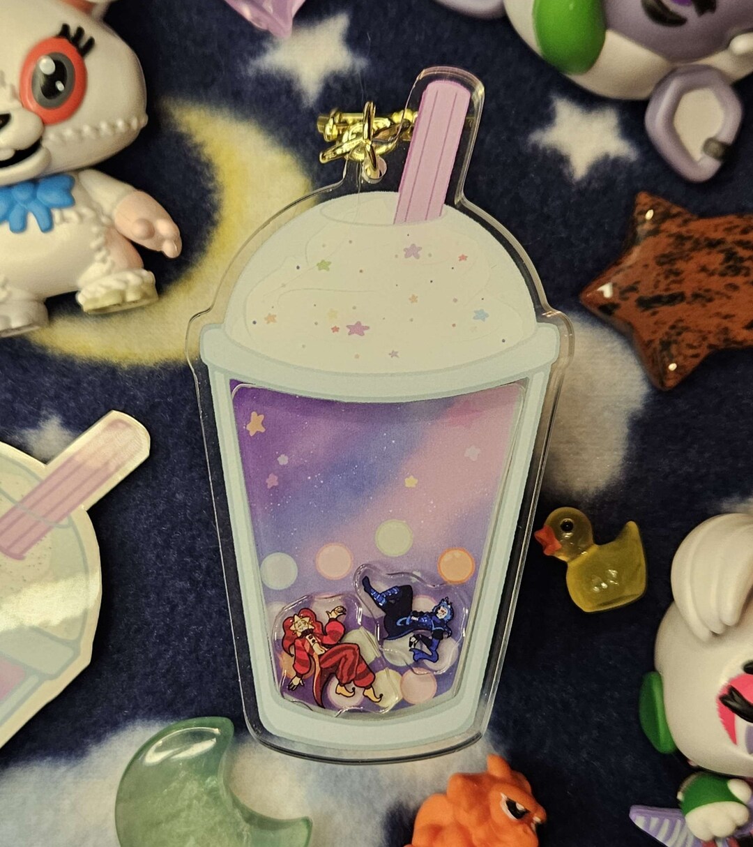 Preorder Ballpit Boba Shaker Keychains Sundrop and Moondrop - Etsy