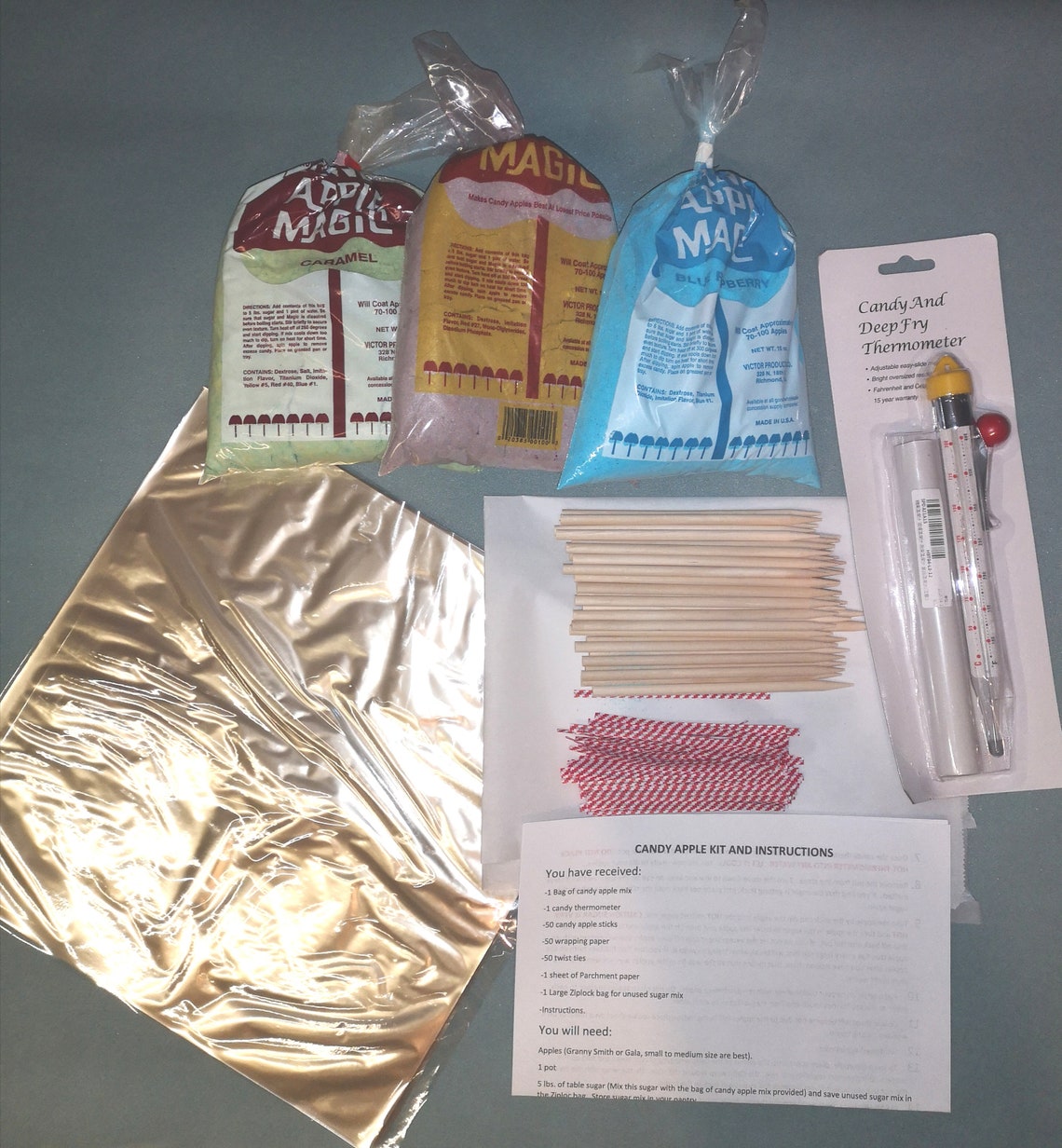 CANDY APPLE KIT Make Your Own Candy Apples - Etsy