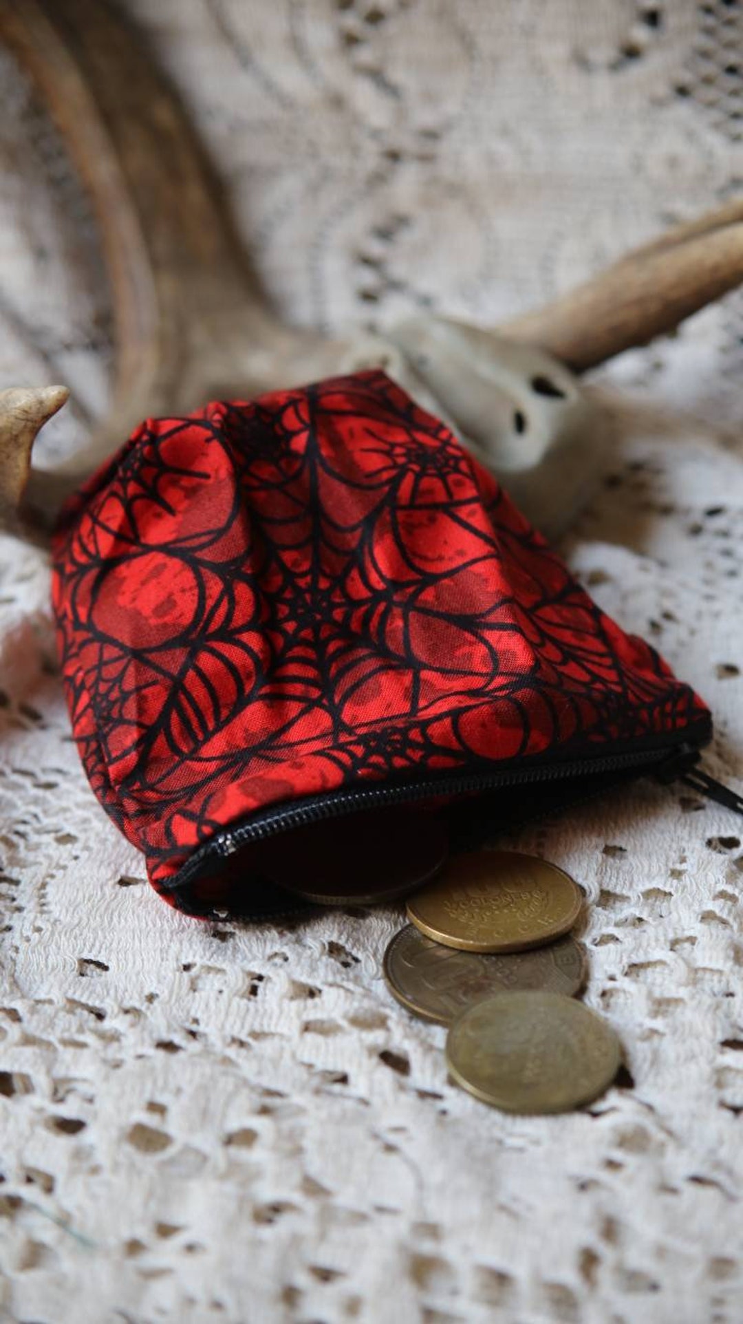 Spider Web Coin Purse - Etsy